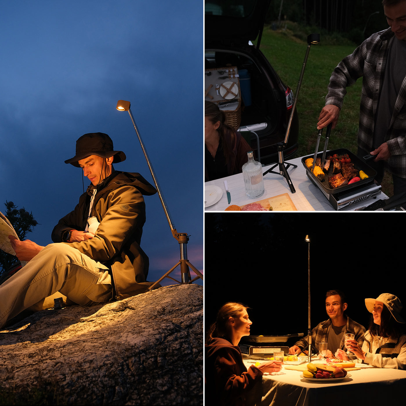 Portable Outdoor Lights TD2| Rechargeable & Telescopic - ouTask